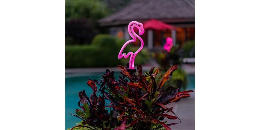 Touch Of ECO Solar Neon Pink Flamingo