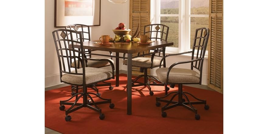 Jefferson 5-pc Castered Dining Set