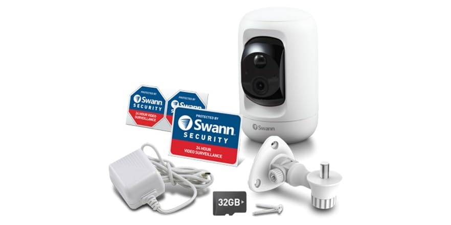 Swann Pan & Tilt Security Camera with 2-Way Talk