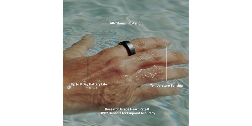 Oura Ring 4 Stealth, Size 10