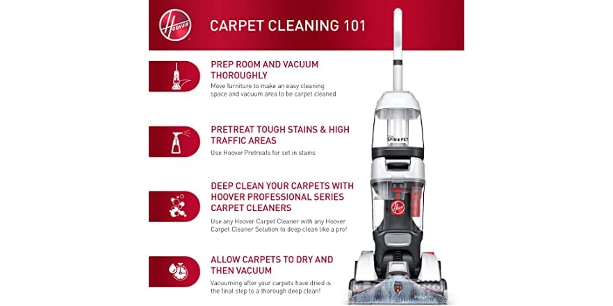 Hoover Dual Spin Pet Plus Carpet Cleaner