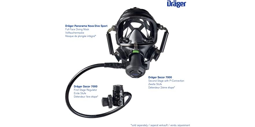 Drager Panorama Diving Mask