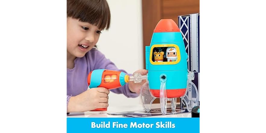 Design & Drill Bolt Buddies Rocket Take Apart Toy
