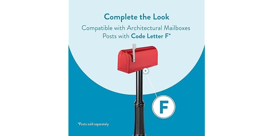Architectural Mailboxes7600R MB1 Mailbox, Medium, Red