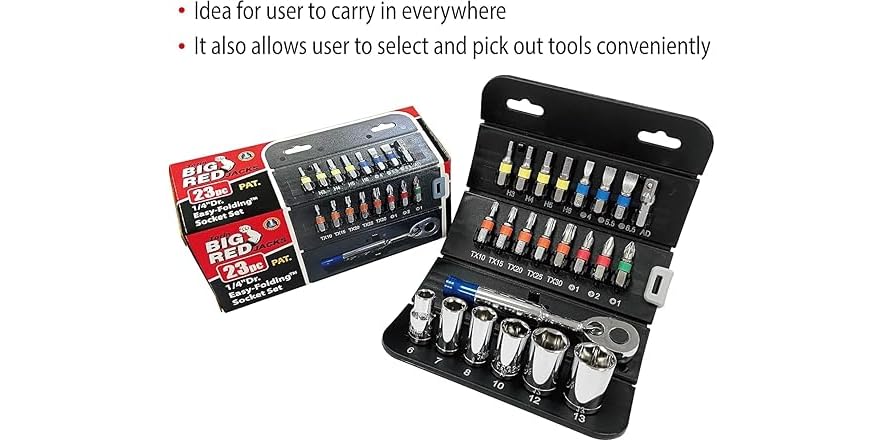 Easy-Folding Socket and Bit Set Case