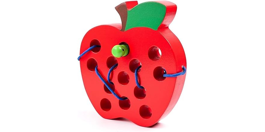 Wooden Lacing Threading Toys 2 Pack