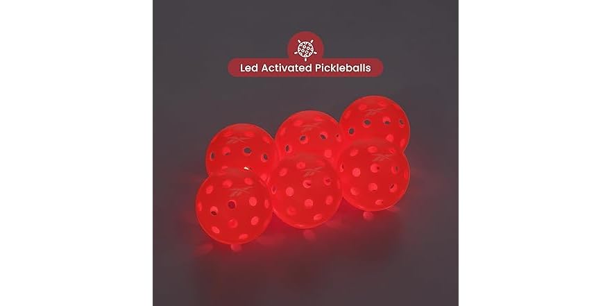 Reebok - LED Pickleball 40 Hole (6-Piece)