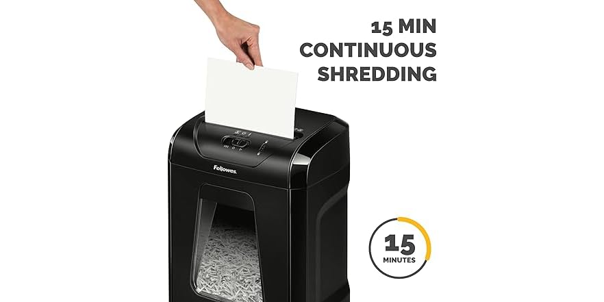 Fellowes 12 Sheet Cross-Cut Paper Shredder