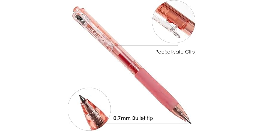 WRITECH Gel Ink Pens Red 10-Pack