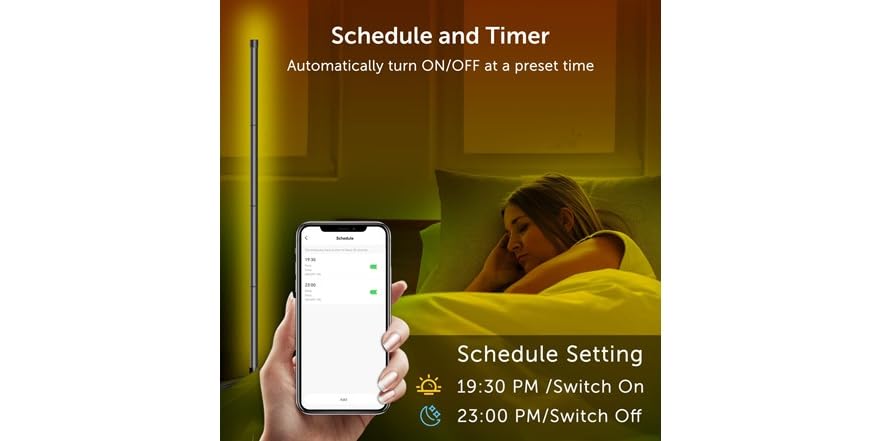 eco4life WiFi Smart Standing LED Lamp