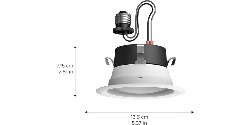Philips Hue Smart Recessed 4" LED Downlight, 6 Pk
