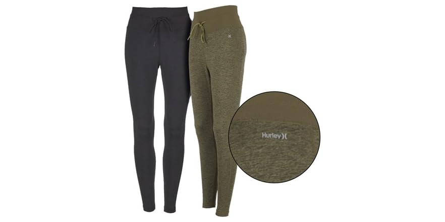 Hurley Womens Relaxed Jog Legging 2-Pack