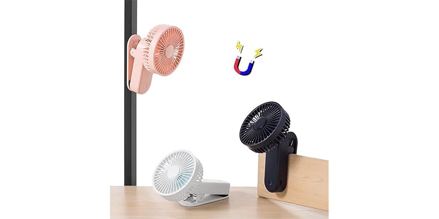 Portable Mini Clip on Rechargeable Fan