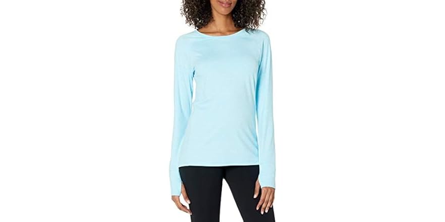 AmazonEss Women's LS Tech Stretch Crew