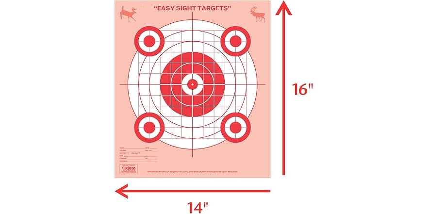 SinglePoint Red Easy Sight Shooting Targets