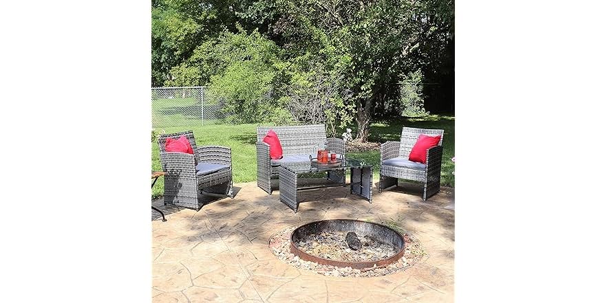 Sunnydaze Décor Ardfield 4-Piece Patio Set