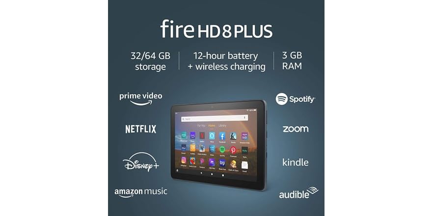 Fire HD 8 Plus Tablet (2020, 10th Gen)