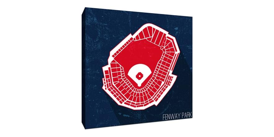 MLB Stadium Seating Map Canvas, 2 Sizes