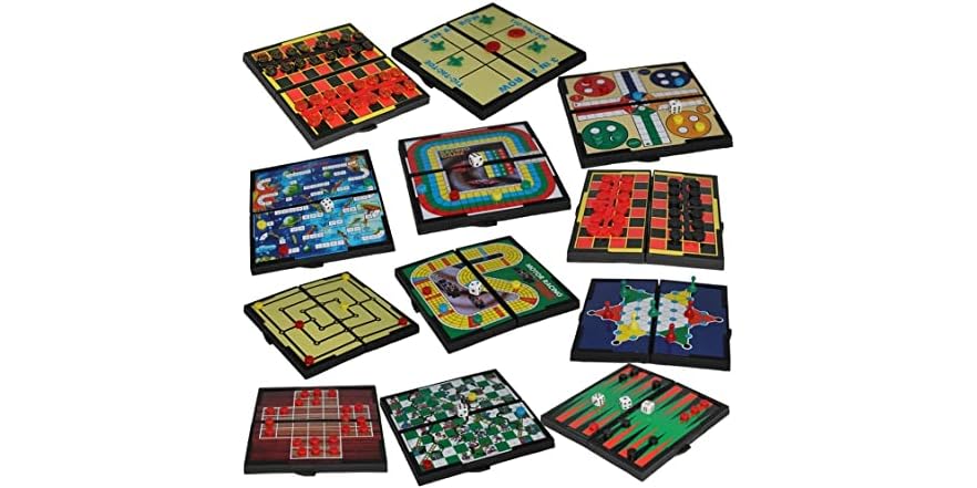 12 Mini Magnetic Travel Board Games