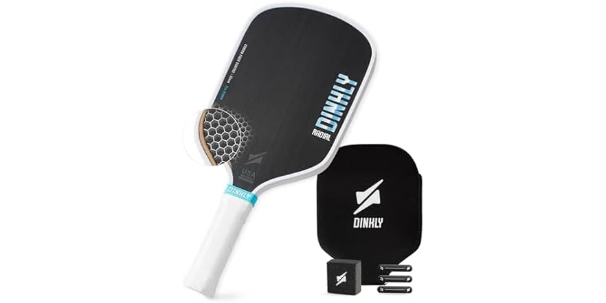 Dinkly Radial Pro Carbon Fiber Pickleball Paddle (Open Box)