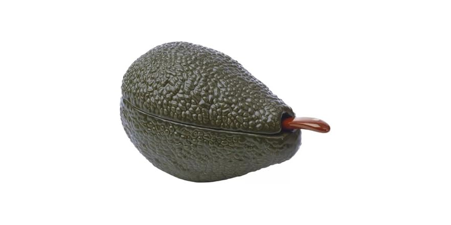 Textured Ceramic Avocado Serving Bowl