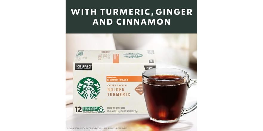 Starbucks KCup Pods with Golden Turmeric