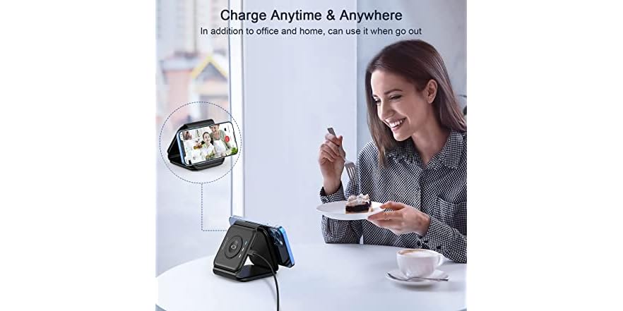 RTOPS 3 in 1 Magnetic Foldable Wireless Charging Station