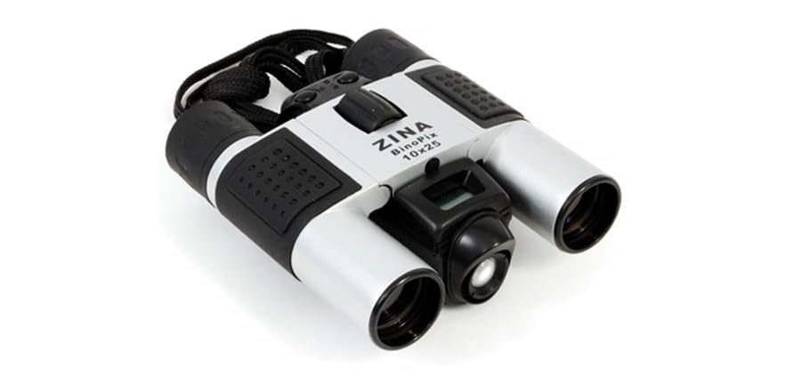 Zina BinoPix 10x25 Binoculars with Digital Camera