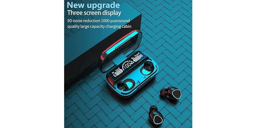 Wireless Bluetooth V5.3 Earbuds w/60H Playback