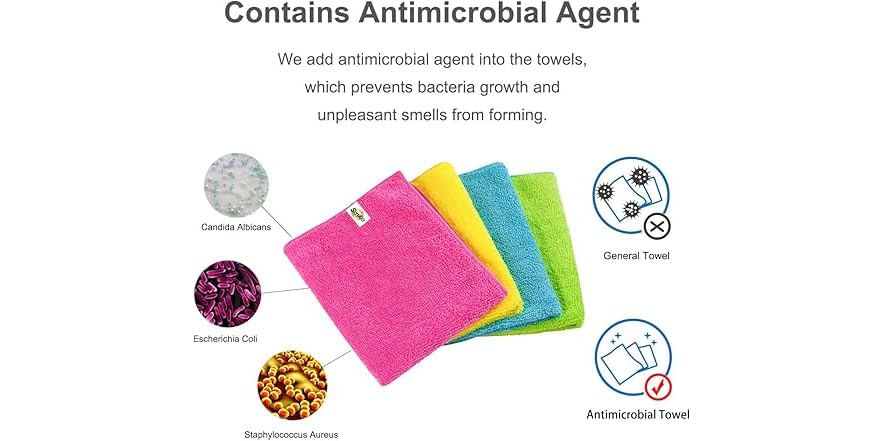 (12 Pack) SCRUBIT Microfiber Cleaning Cloth