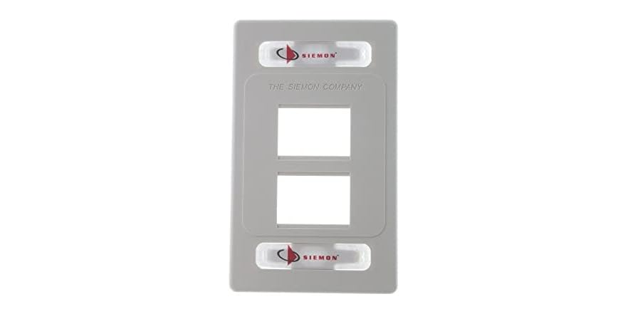 Siemon Single Gang Max Modular Faceplate, 4-Port