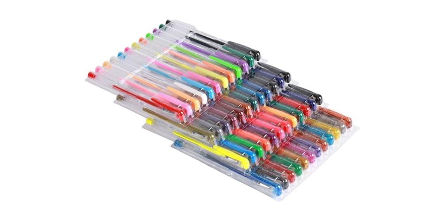 48-Pack of Gel Pens or Colored Pencils