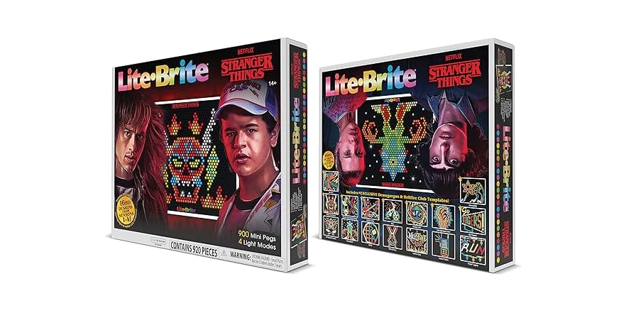 Lite-Brite Stranger Things Set