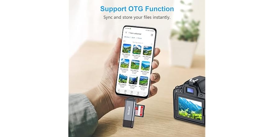 Beikell SD Card Reader, Beikell Dual Connector