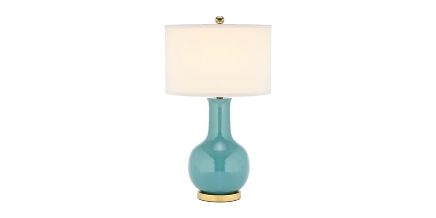 Sky Blue Ceramic Paris Table Lamp