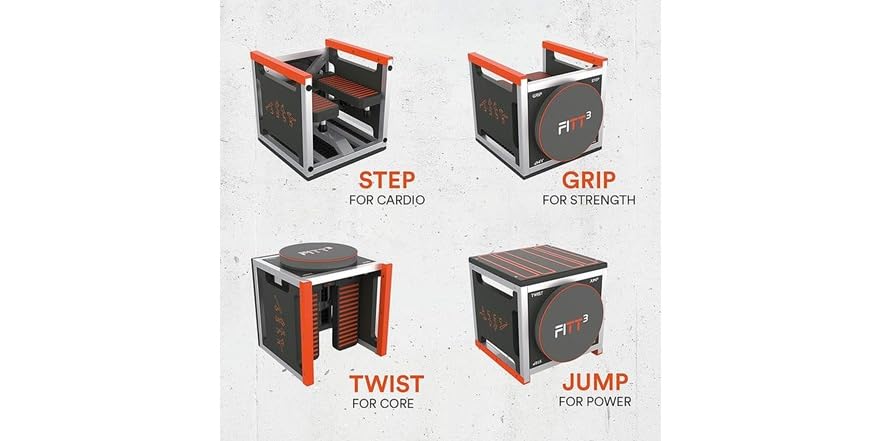 FITT Cube HIIT Machine - 2 Cords & 3 Bands (Open Box)