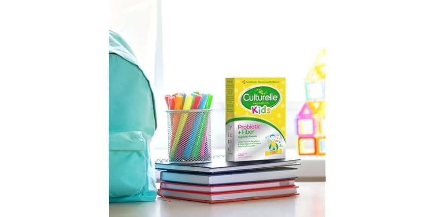 (24 ct) Culturelle Kids Probiotic + Fiber Packets