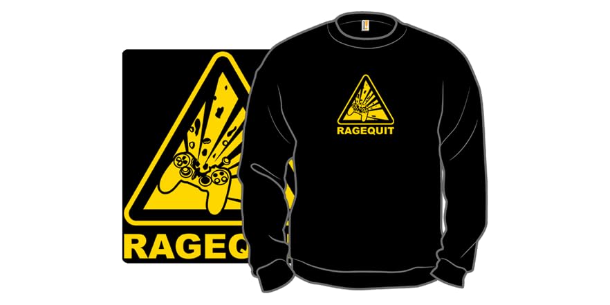 "Ragequit" Crewneck Sweatshirt