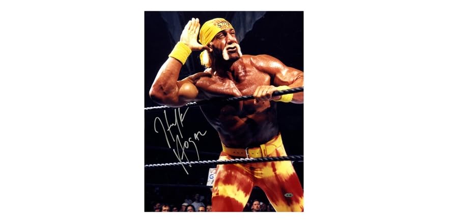 Hulk Hogan Signed Hand to Ear 16x20