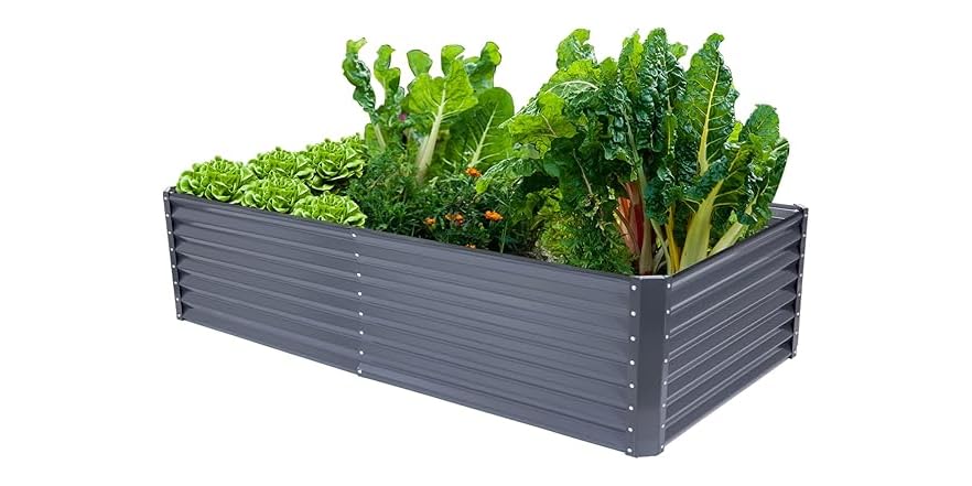 KGAR Raised Garden Metal Bed 8x4x2ft