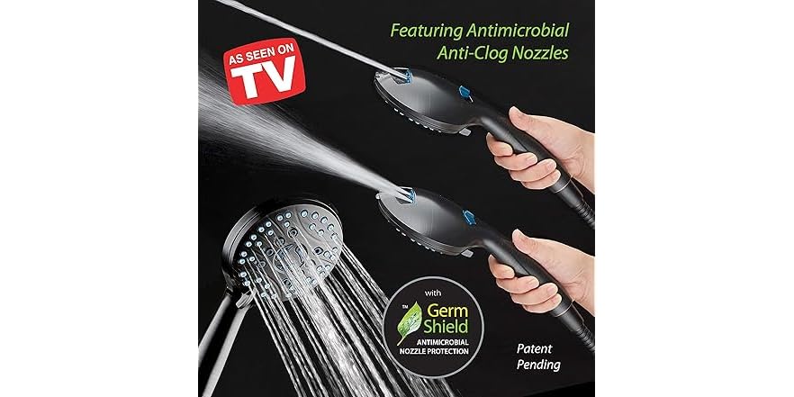 AquaCare Shower Head Combo with Germ Shield