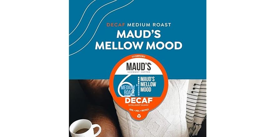 Maud’s Mellow Mood Pods Decaf 96ct