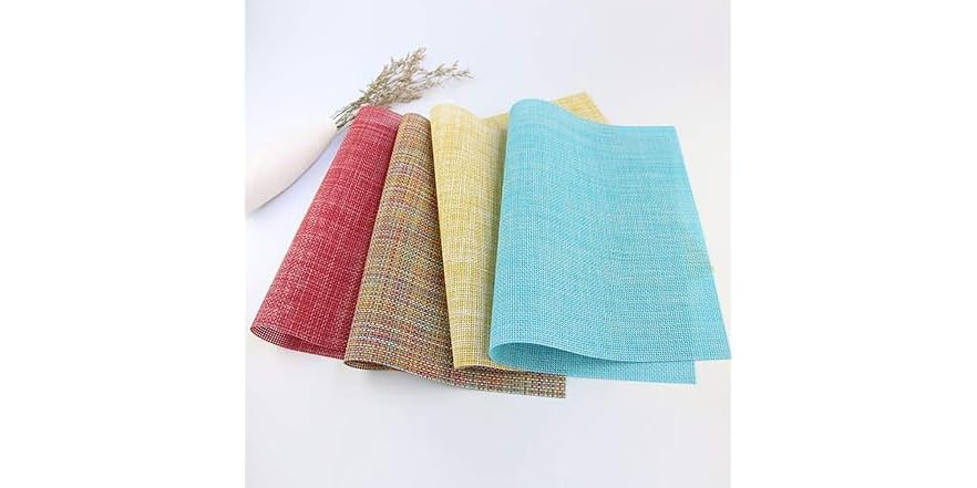 Emoly Placemats Set of 6 (Gold White)