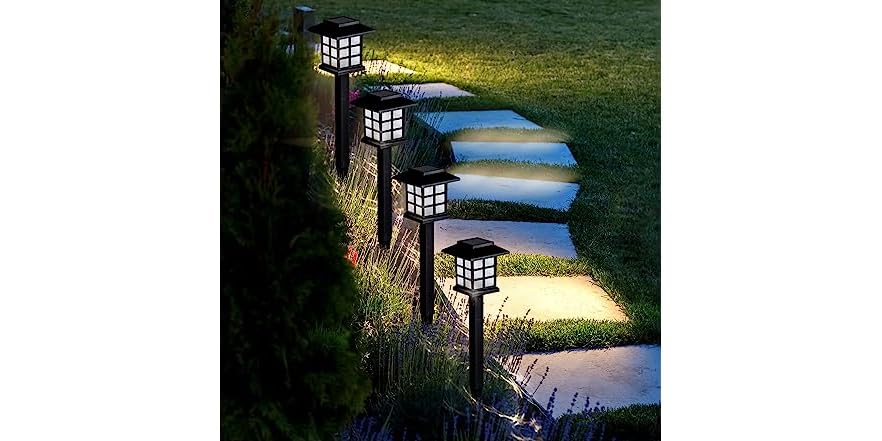 LAUREL CANYON Square Solar Pathway Lights 8Pk