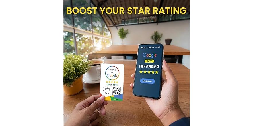 TapFive Google Review Tap Cards 5-Pack