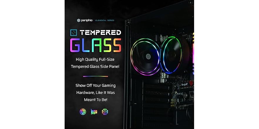 Periphio Terra Prebuilt Gaming PC (AMD R7 1TB) (Open Box)