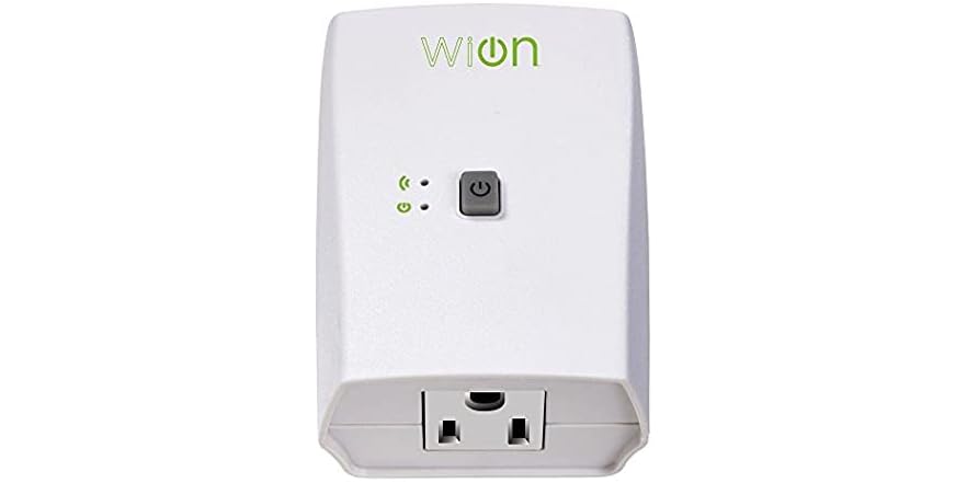 WiOn Indoor WiFi Plug With 1 Grounded Outlet 528176