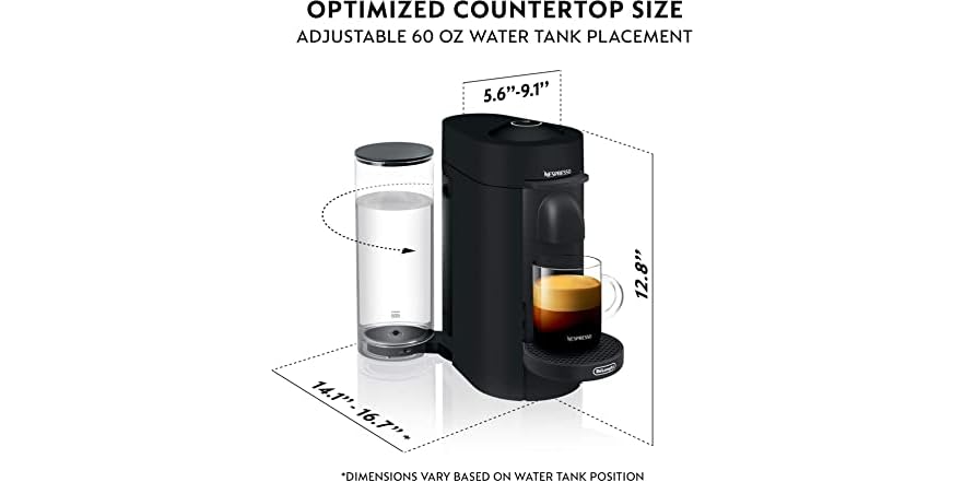 Nespresso Vertuo Plus Coffee & Espresso Maker (Open Box)