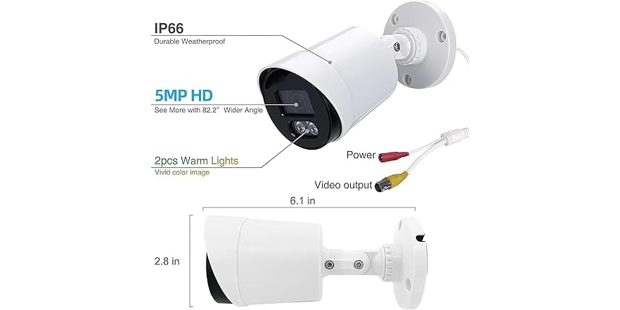 yoyomax 2-Pack 5MP HD Security Camera