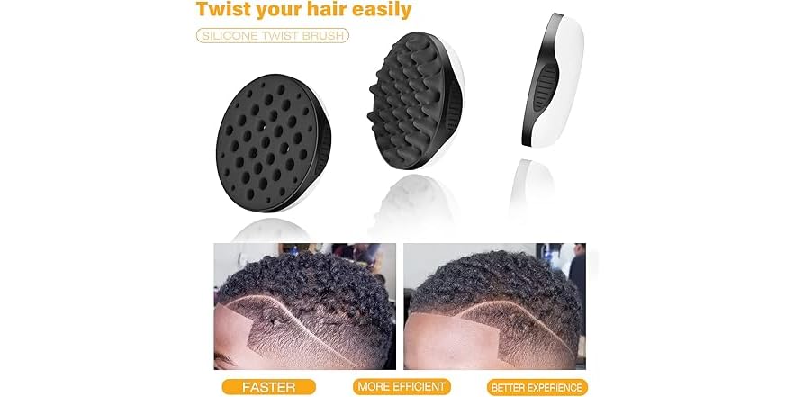 Silicone Curling Twist Hair Brush